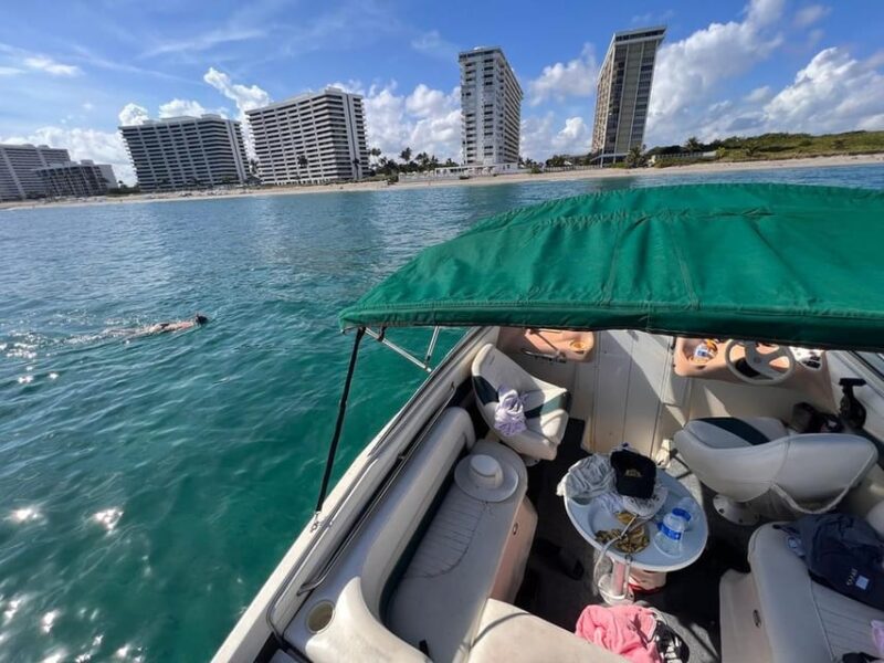 Boca Raton: 23ft Boat Tour with Snorkeling/Tubing/Island - Key Points