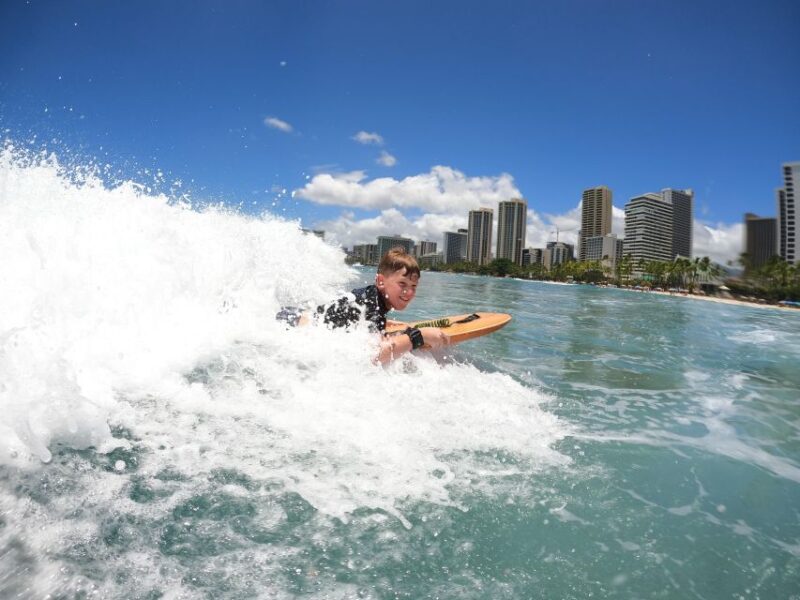 Bodyboard lesson in Waikiki, Two Students to One Instructor - Who Will Love This Experience?