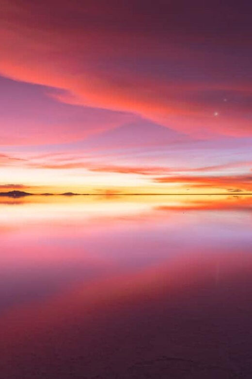 Bolivia: Sunset on the Salar de Uyuni salt flats - Practical Details and Tips