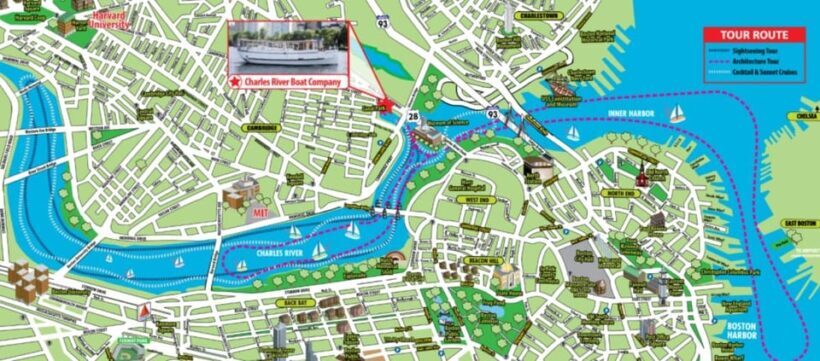 Boston: Harbor and Charles River Architecture Boat Tour - The Itinerary in Detail