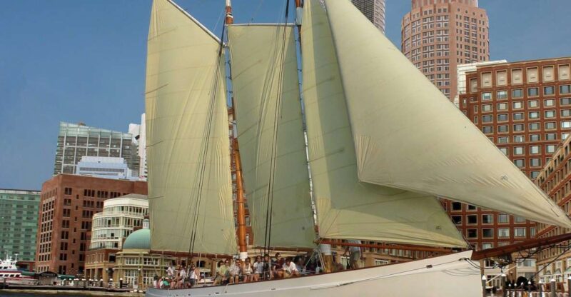 Boston: Harbor Champagne Sunset Sail from Rowes Wharf - The Sailing Boat and Comfort