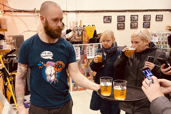 Brewery Bus Tour, 5 Breweries, 12 Beers, 1 Pizza, 1 Bus - Key Points