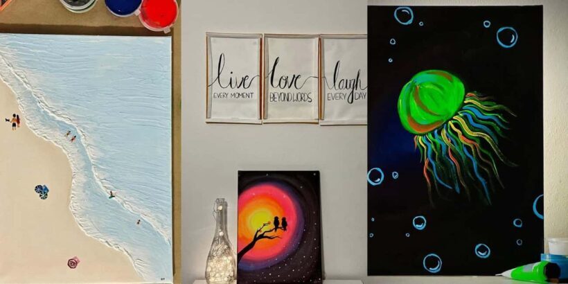 Brisbane: Paint and Sip Classes - Acrylic, Canvas & Wine - The Sum Up