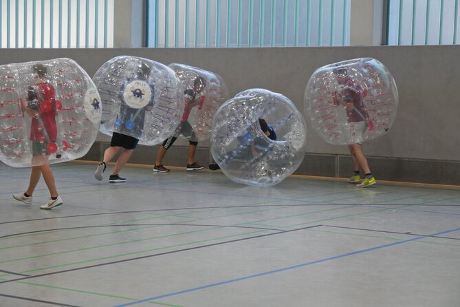 Bubble soccer in the center of Hamburg with beer / champagne - What to Expect from Hamburgs Bubble Soccer Tour