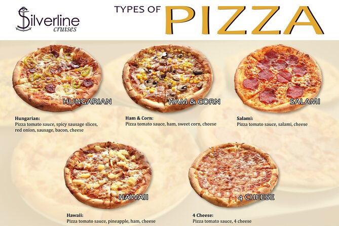 Budapest Pizza Cruise - Pizza Options