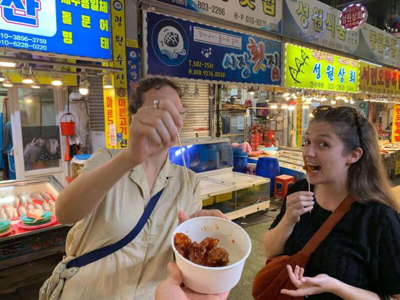 Busan: Food Market Tour. Smash Seafoods and Street foods - What Makes This Tour Stand Out