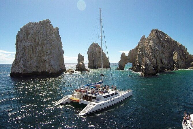 Cabo San Lucas Catamaran: Snorkel, Open Bar & Scenic Cruise - Key Points