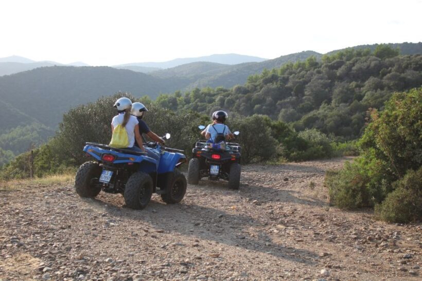 Cagliari: ATV Experience Swimming at Waterfalls from Chia - Key Points