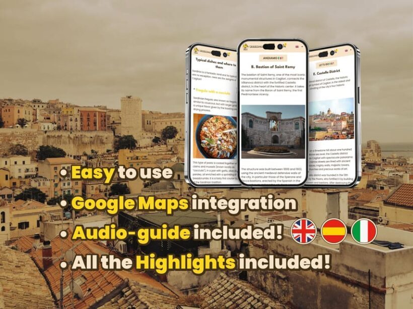 Cagliari: digital guide made with a local for a walking tour - Practical Aspects and Usefulness