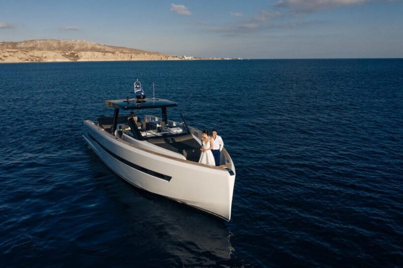 Caldera Private Cruise with Luxury Fjord 52 Motor Yacht - An Elegant Way to See Santorini’s Volcano and Caldera