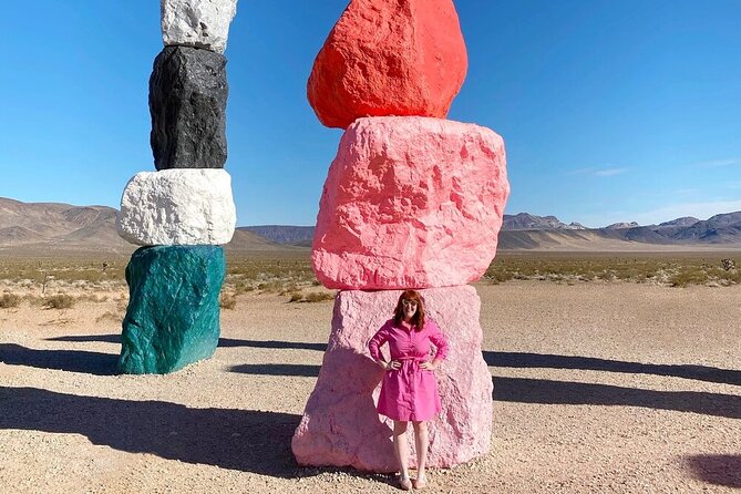 California Desert, Seven Magic Mountains and Welcome to Fabulous Las Vegas Sign - Pricing and Booking Information