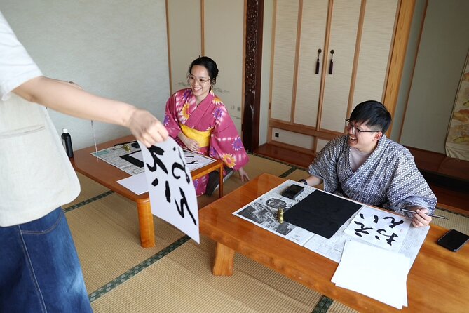 Calligraph Name in Japanese and Dress in Kimono - Meeting and Pickup Information
