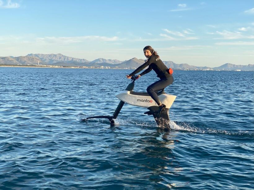 Can Picafort: experience with the aquatic ebike Manta5 SaltyCycling - The Experience Itself – In Depth