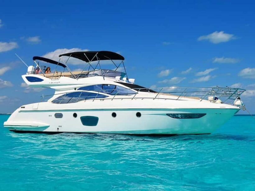 Cancun: Azimut 47 Fly Private Yacht - 6 hours to Isla Mujeres - Key Points