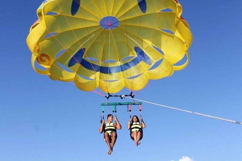 Cancun Combo Tour: 4-Reef Stop Snorkeling and Parasail Ride - Key Points