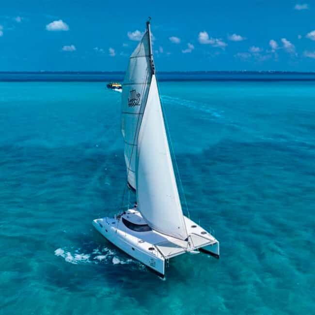 Cancun: Premium Catamaran with Transportation & Dock fee - Key Points