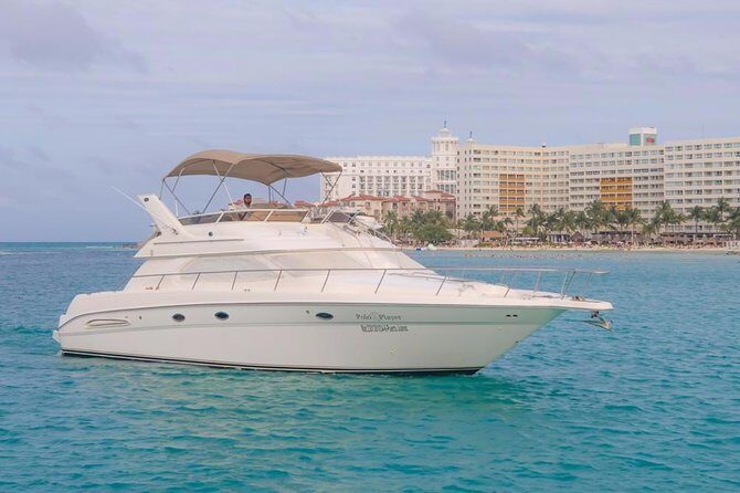 Cancun Yacht Tour - SEARAY YACHT 46 FT GREAT FOR SUNSET 15 PEOPLE MAX 25P9 - Key Points