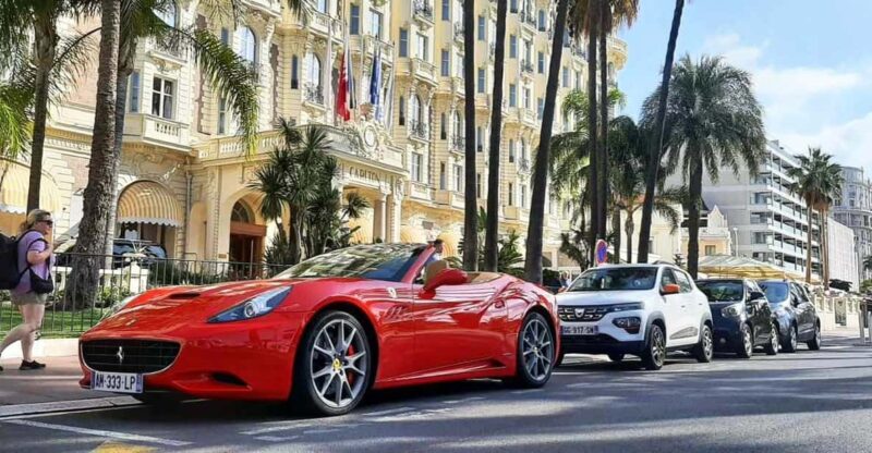 Cannes:private Ferrari Big Tour to Juan Les Pins and Antibes - The Itinerary: What You’ll See and Do