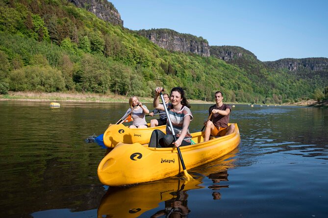 Canoeing on the Elbe river Dín to Schmilka - The Itinerary in Detail