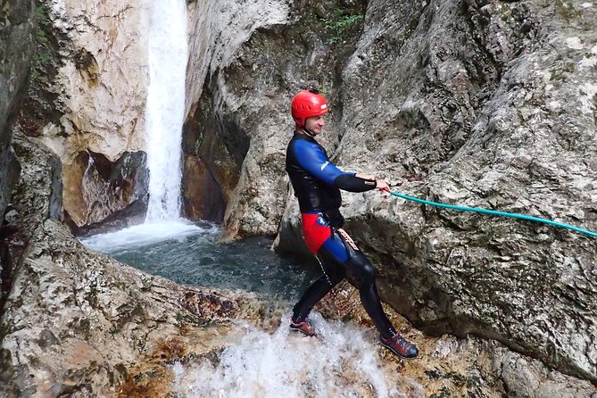 CANYONING in Susec Gorge, Bovec, Slovenia - Safety First: Equipment and Guide Expertise