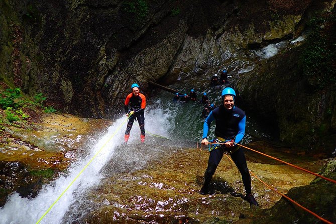 Canyoning Sensation of Angon on the Shores of Lake Annecy - Adrenaline-Fueled Abseiling Adventures