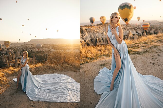 Cappadocia Photoshooting With Flying Dress - The Photoshoot Process