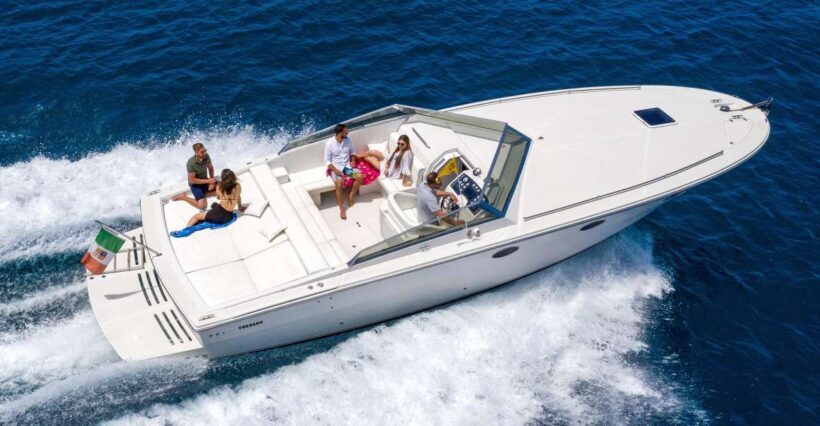 Capri private boat tour from sorrento on Tornado 38 - Returning to Sorrento