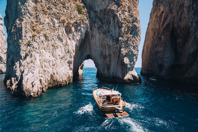 Capri Private Boat Tour From Sorrento, Positano or Naples - Gozzo F.Lli Aprea 36 - Swimming in Picturesque Bays