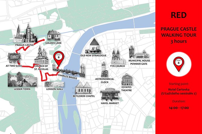 Castle & Ch. Bridge Private Walking Tour With Pick up in DE or EN - Booking and Cancellation Policy