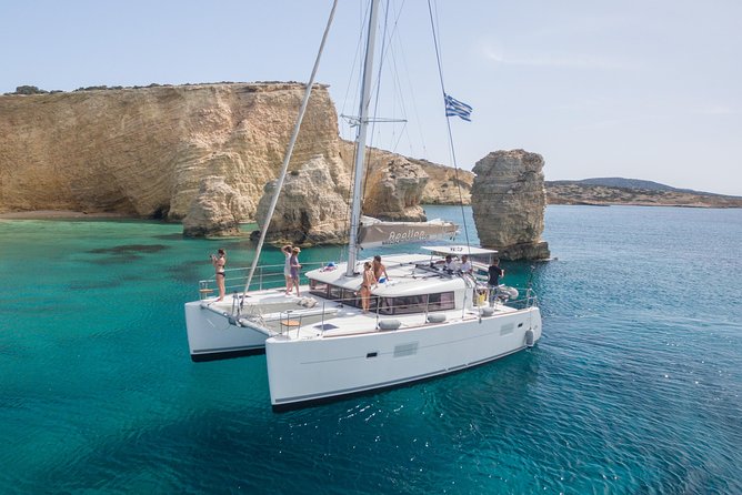 Catamaran All Inclusive-Day Cruise to Naxos or Paros With Lunch - Key Points