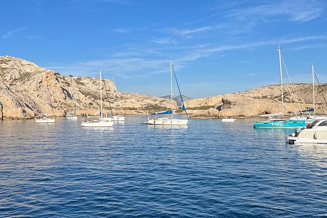 Catamaran cruise in the Frioul Archipelago in Marseille - Anchoring at Morgiret Cove for Lunch and Water Activities