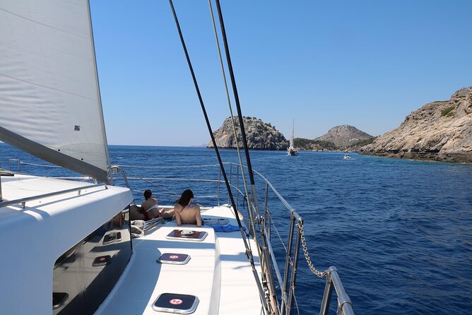 Catamaran Cruises Rhodes - 6 Hours Day Cruise ALL INCLUSIVE - Onboard Amenities and Facilities