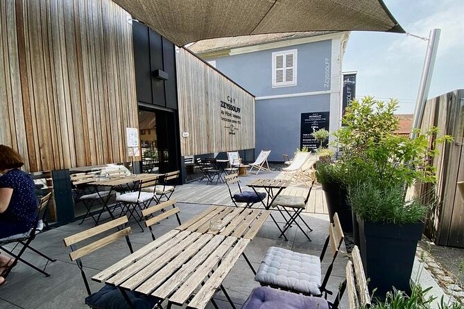 Cellar visit and "Wine time" (Tea Time around wine) - The Sum Up