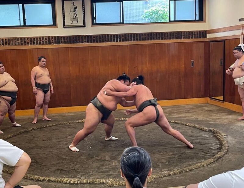 CHAIRS Guaranteed! Morning Sumo Practice With a Local Guide - Itinerary Breakdown