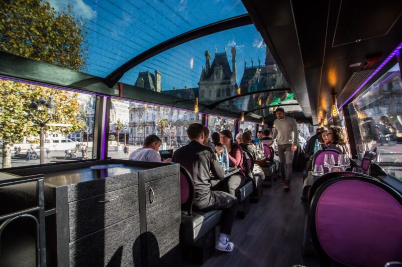 Champs Elysées Bus Toqué Lunch w/ a Glass of Champagne - The Sum Up