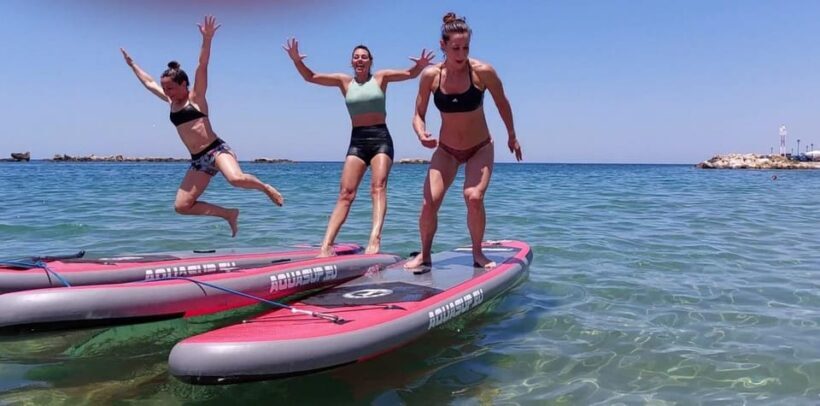 Chania: Morning or Sunset Stand-up Paddleboard Pilates - An Authentic Water-Based Pilates Experience in Crete
