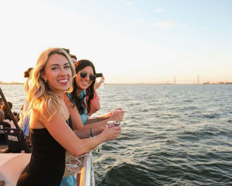 Charleston: Sunset Sail on Luxury 55ft Catamaran with Bar - Key Points