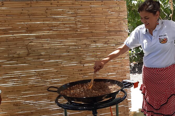 Chefcooking Paella From Our Andalusian Grandmother at a Family Farm - Dining in the Farmhouse Setting