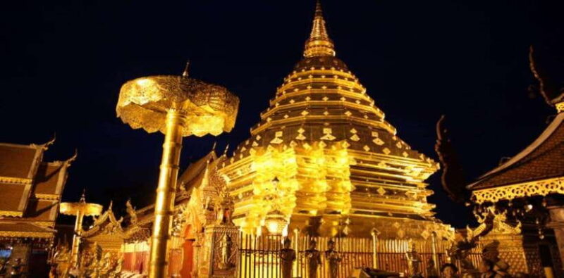 Chiang Mai:Wat Phra That Doi Suthep & Wat Umong Evening Tour - Key Points