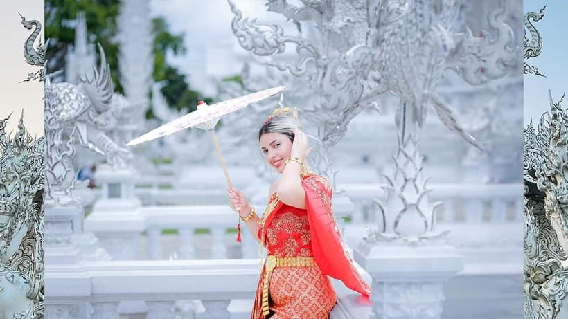 Chiang Rai:Photos of traditional Thai costumes,White Temple - FAQ