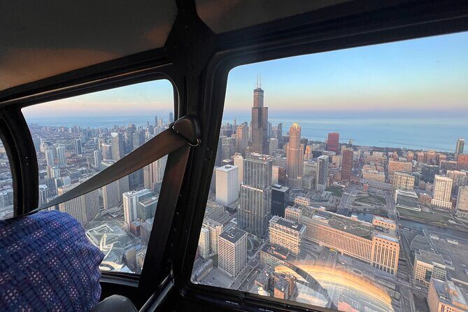 Chicago Helicopter 25-Mile Tour for up to Three Passengers - Key Points