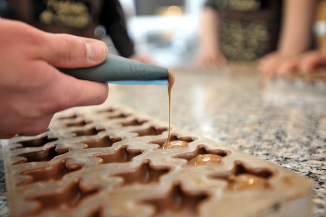 Chocolate Workshop at Choco-Story Brugge - Crafting Chocolate Lollipops and Mendiants