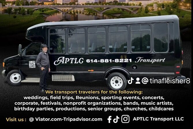 Columbus International Airport Private Transfer with Bus or Coach - Introduction
