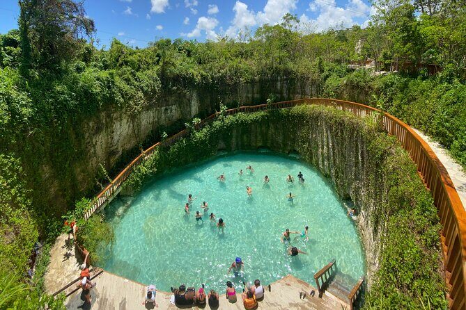 COMBO: Zip Line, Cenote Blue Lagoon, Jungle River &Waterfall Pool - Key Points