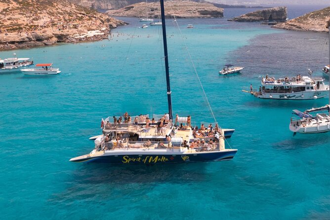 Comino Blue Lagoon Prime Catamaran Tour With All Inclusive - Key Points