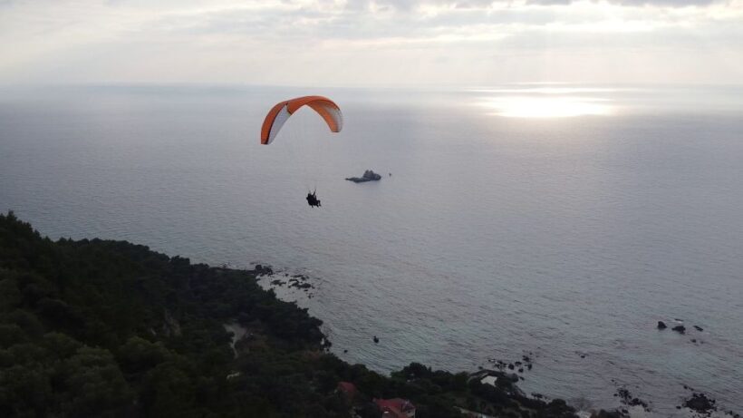 Corfu: Paragliding Tandem Flight Above Pelekas Town - Key Points