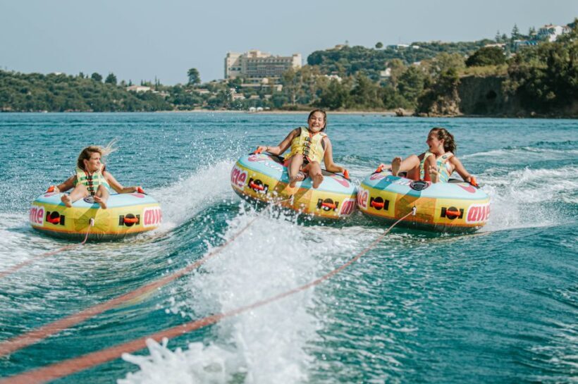 Corfu: Watersports - Inflatable Rides near Corfu Town - The Reality of Inflatable Watersports in Dassia