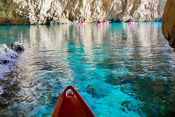 Cova Dels Orguens: Cave Exploring Kayak & Snorkel Tour in Javea - Snorkeling in the Crystal-Clear Waters