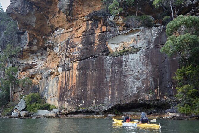 Cowan Creek Lunch paddle with Aboriginal rock art - What to Expect on the Paddle Adventure