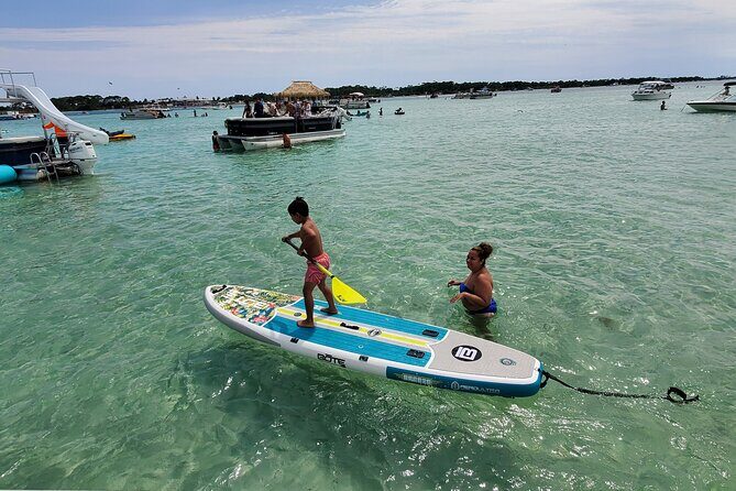 Crab Island Party!! Lily Pad, Paddleboard, Speaker & Cooler - The Sum Up